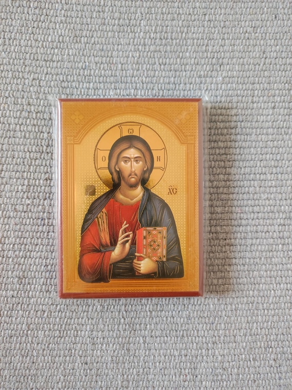 Icon of JESUS CHRIST Orthodox Replica 10.5 X 7.5 Cm Serbian - Etsy