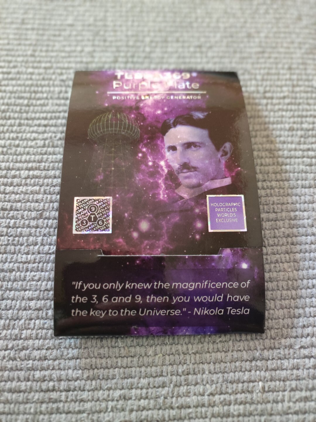 Original Nikola Tesla Purple Plate Disk Necklace Dimension - Etsy