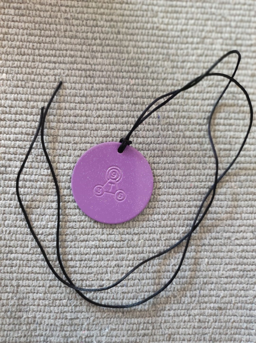 Original Nikola Tesla Purple Plate Disk Necklace Dimension - Etsy