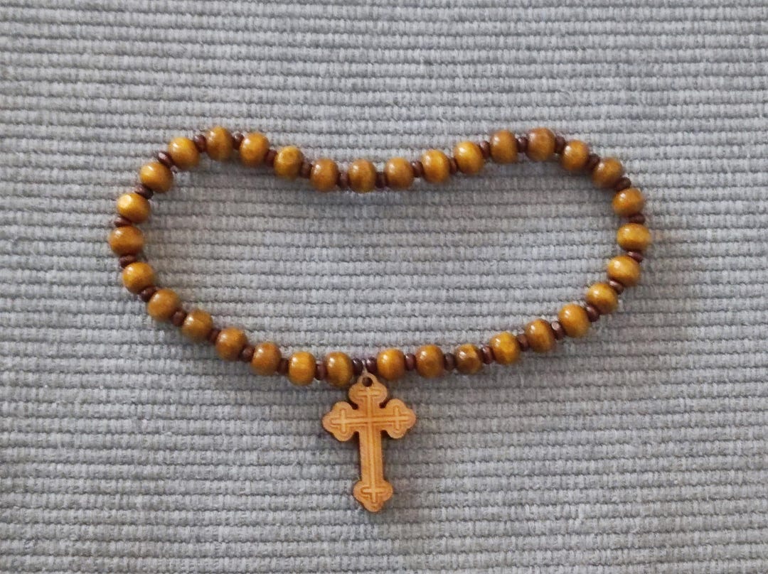 Brojanica - Rosary - Orthodox Serbian Prayer Rope, Woven Wooden ...