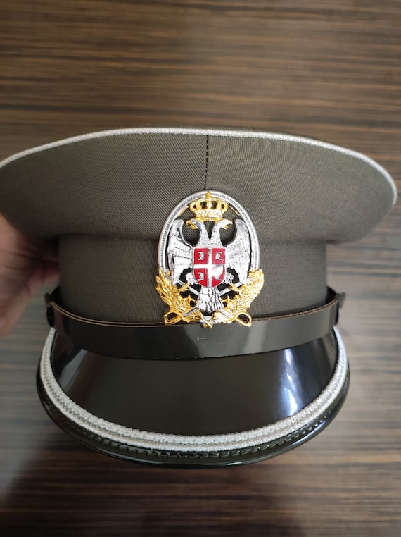 NCO Cap Serbian Army With Metal Insignia | Etsy