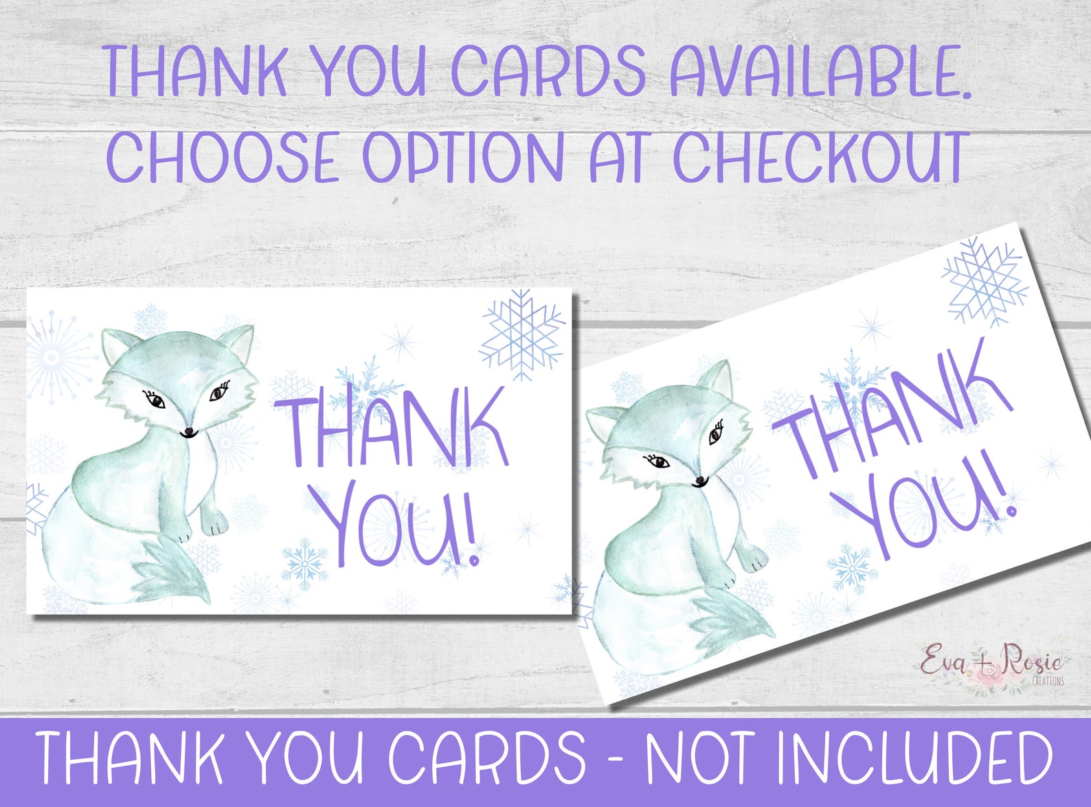PRINTABLE Roxy Arctic Fox Birthday Invitation - DIGITAL FILE - Etsy