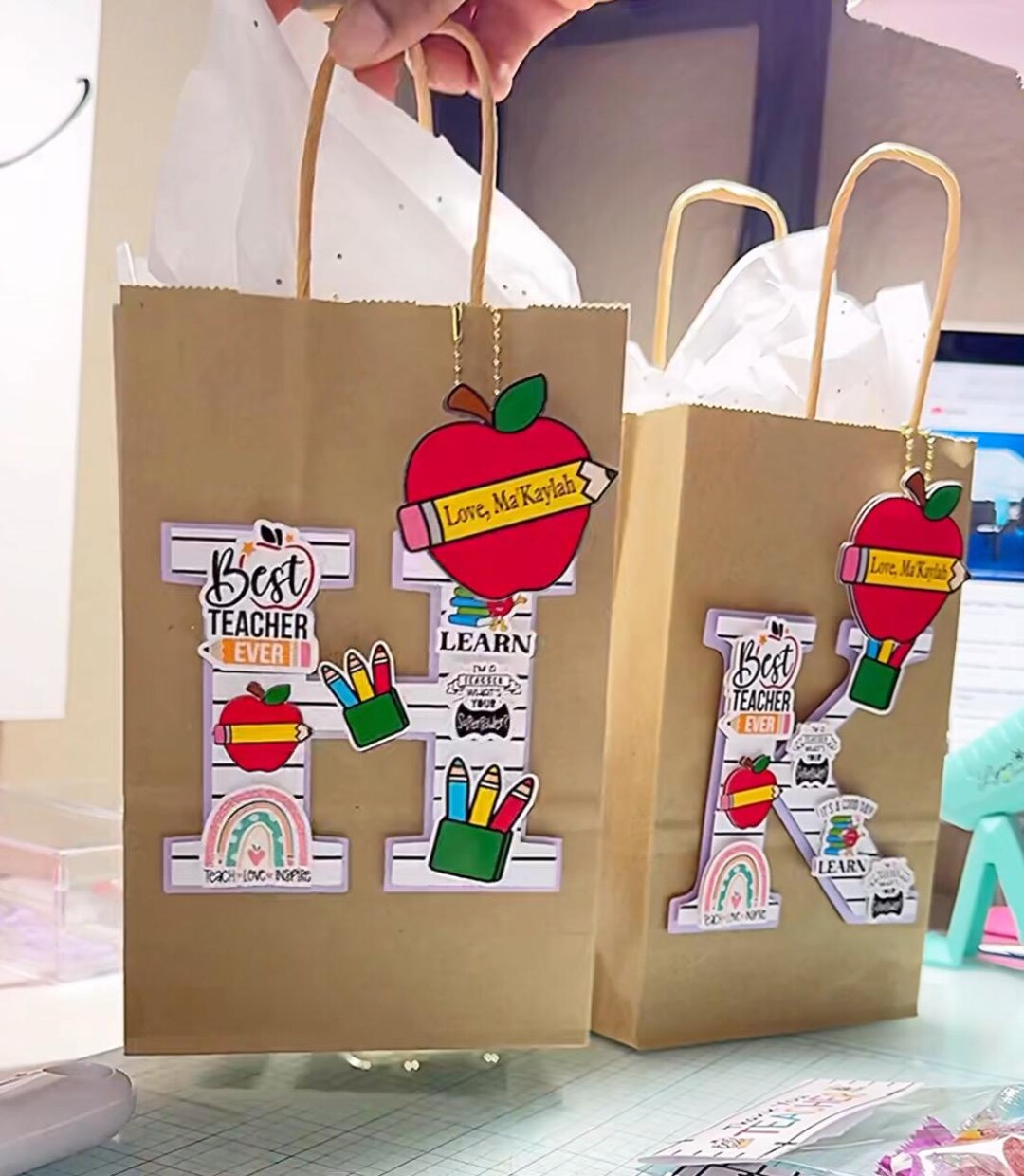 Teacher Appreciation Treat Bag – Custom Gift Set, Thank You Teacher ...