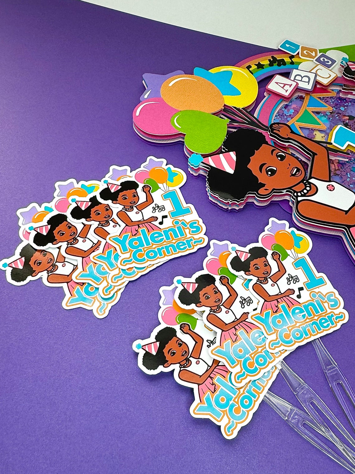 Gracie Girl Party Stickers, Gracie Girl Party Decorations, Customized ...