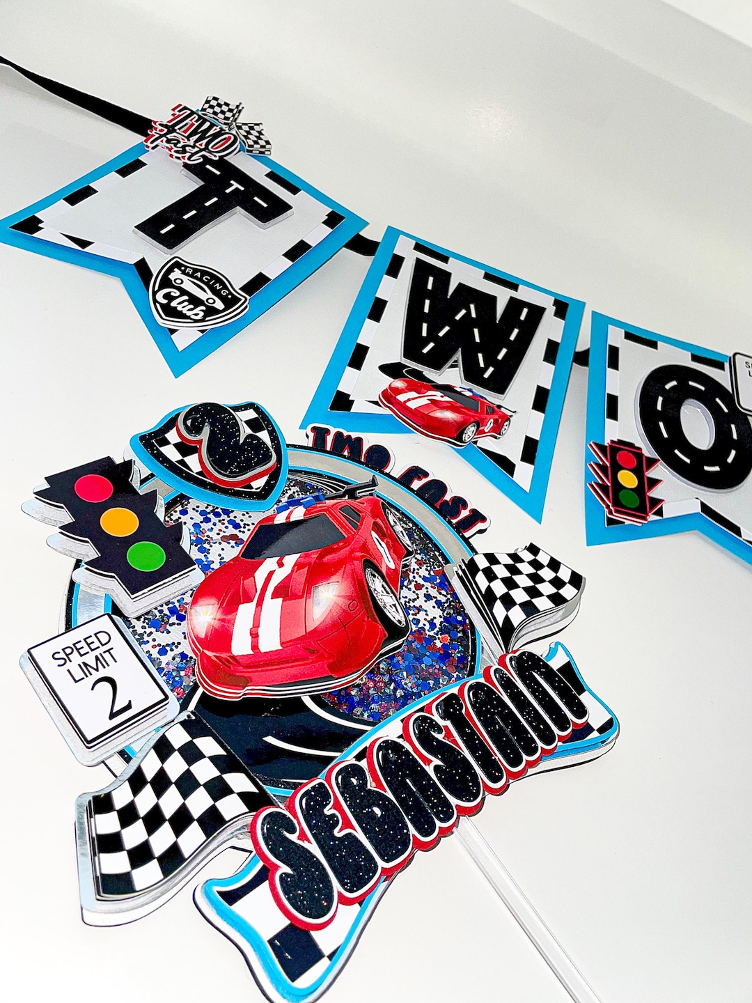 Two Fast Cake Topper Two Fast Birthday Two Fast Two Furious Birthday ...