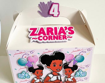 Gracie Girl Custom Treat Box Gable Box Party Favor Box for Kids Party ...