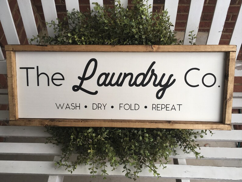 The Laundry Co Sign Laundry Room Sign Laundry Wall Decor - Etsy