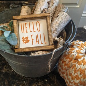 Fall Mini Sign Collection Autumn Decor Tiered Tray Art - Etsy