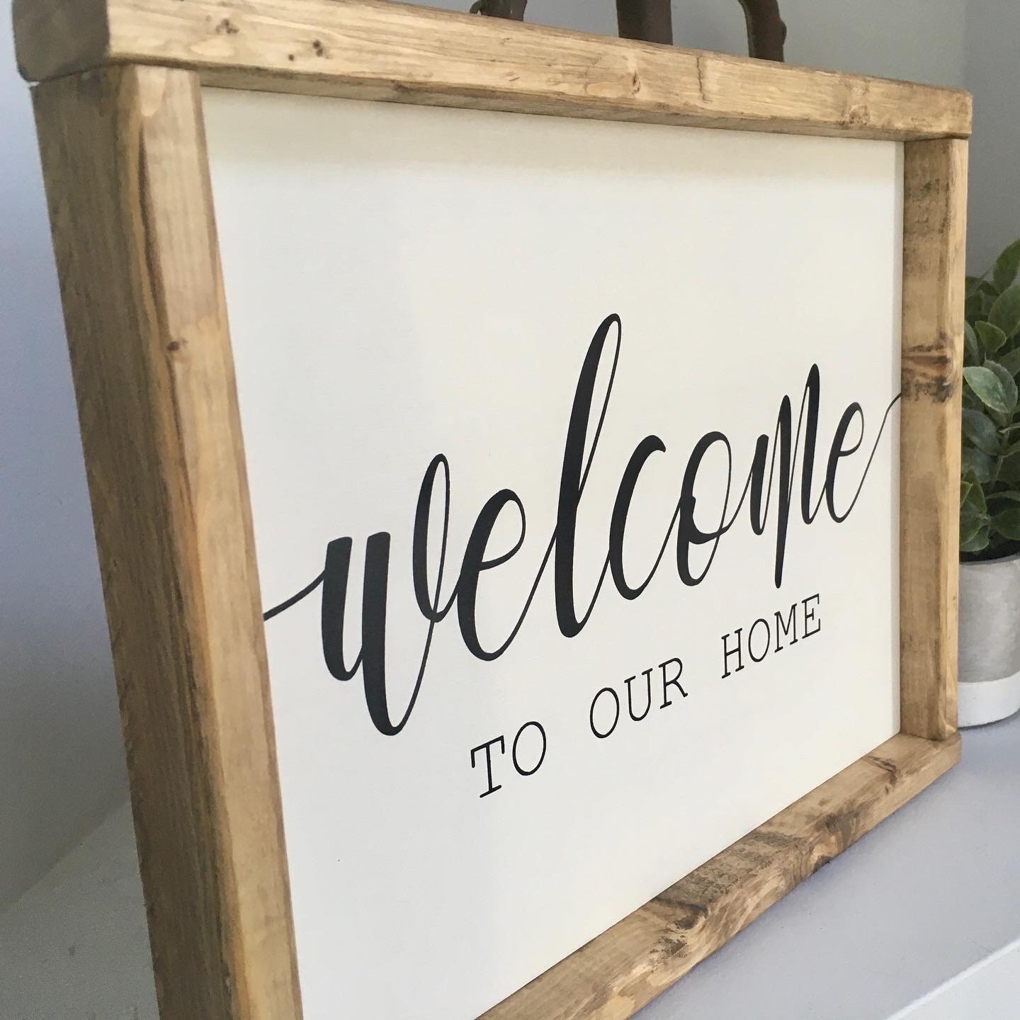 Welcome to Our Home Sign Welcome Sign Living Room Sign | Etsy