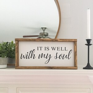 It is Well Sign Hymn Sign It is Well With My Soul Hymn Sign - Etsy
