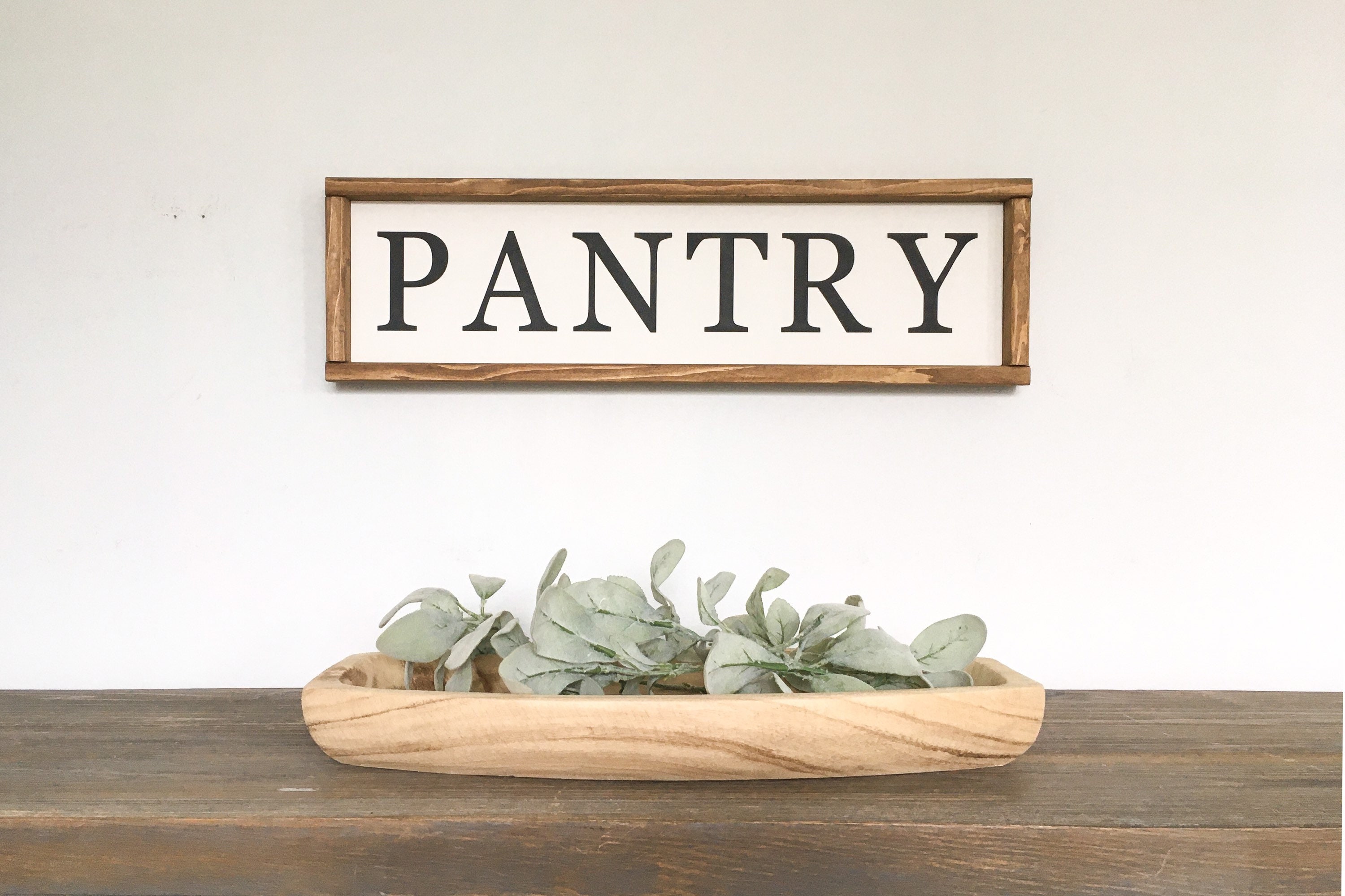 Pantry Sign Kitchen Sign Kitchen Wall Decor Framed Wood | Etsy