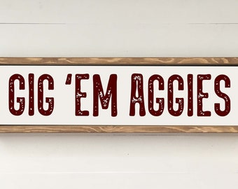 Gig Em Aggies - Etsy