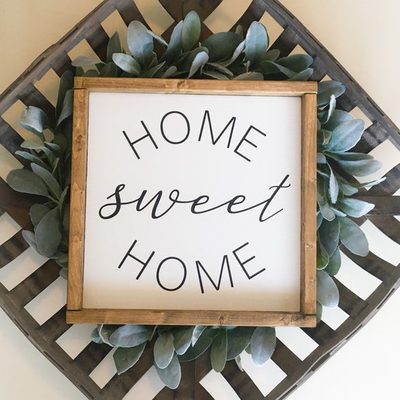 Home Sweet Home Sign Home Sign Living Room Sign Entryway | Etsy
