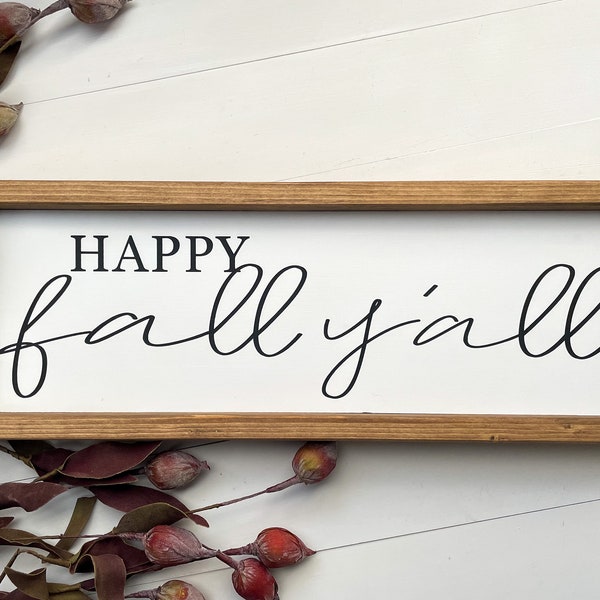 Happy Fall Yall Sign - Etsy