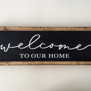 Welcome to Our Home Sign Welcome Sign Living Room Sign - Etsy
