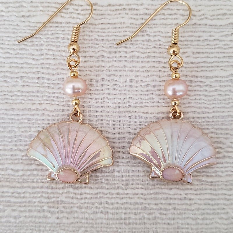 Seashell Earrings - Etsy