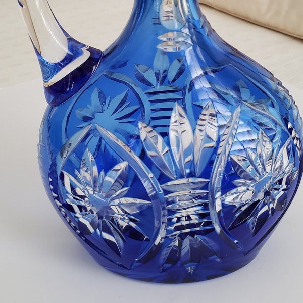 Bohemian Glass Decanter - Etsy