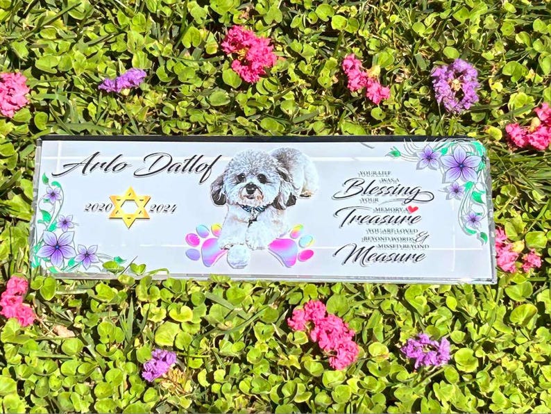 Custom Pet Memorial Tile, Personalized Keepsake for Beloved Companion ...