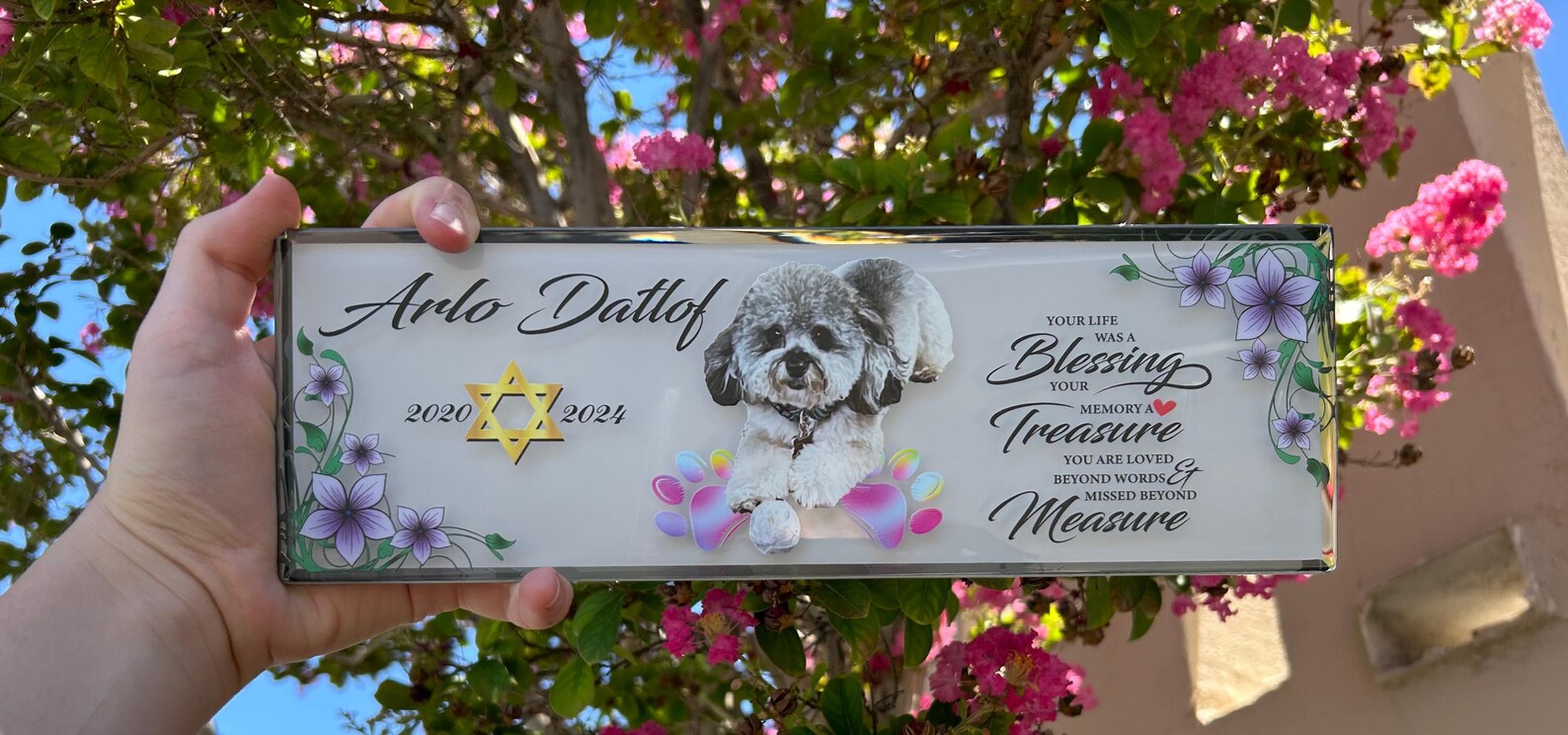 Custom Pet Memorial Tile, Personalized Keepsake for Beloved Companion ...