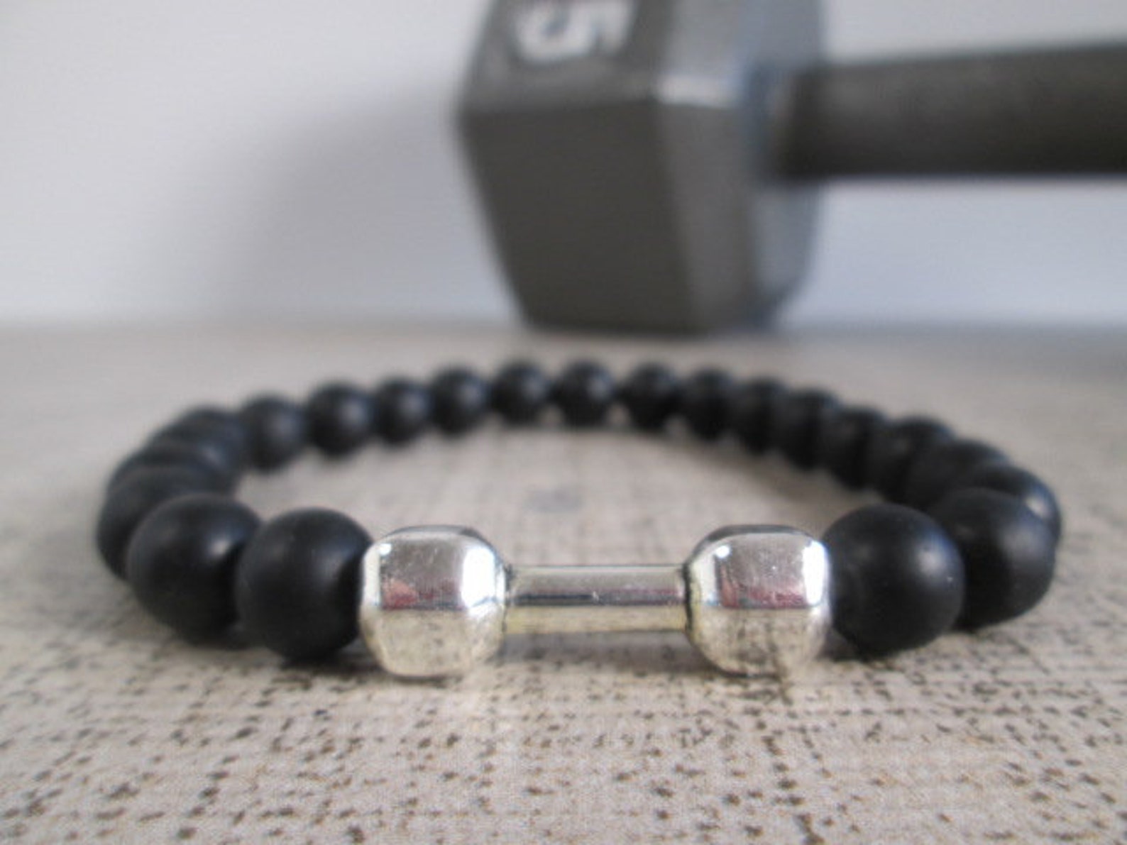 Dumbbell Barbell Bracelet, Bodybuilder Gift, Bodybuilding Jewelry ...