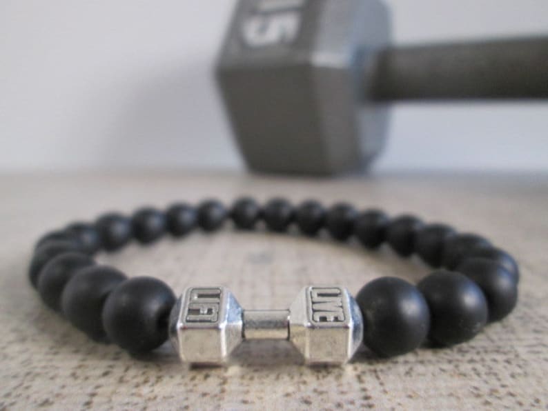 Dumbbell Barbell Bracelet, Bodybuilder Gift, Bodybuilding Jewelry ...