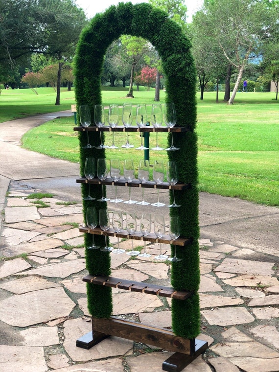 Champagne Wall with stand - Holds 28 Champagne Flutes - Champagne ...