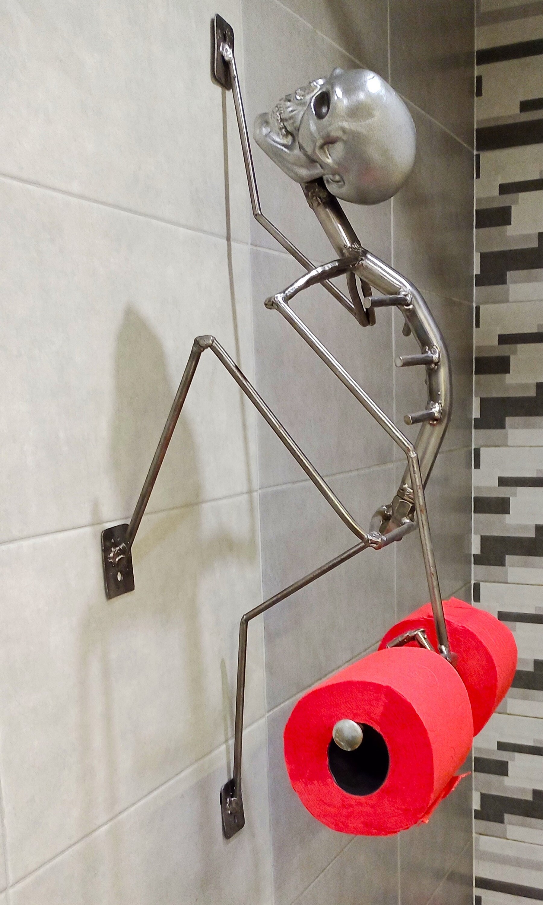 Toilet Roll Holder Hanging Wall Skeleton Skull Toilet Roll - Etsy
