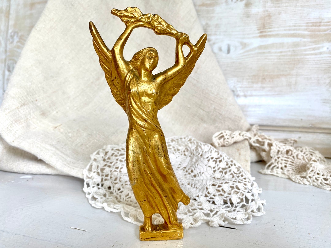 Vintage Trophy Topper Golden Nike Figurine Winged Victory 50s - Etsy