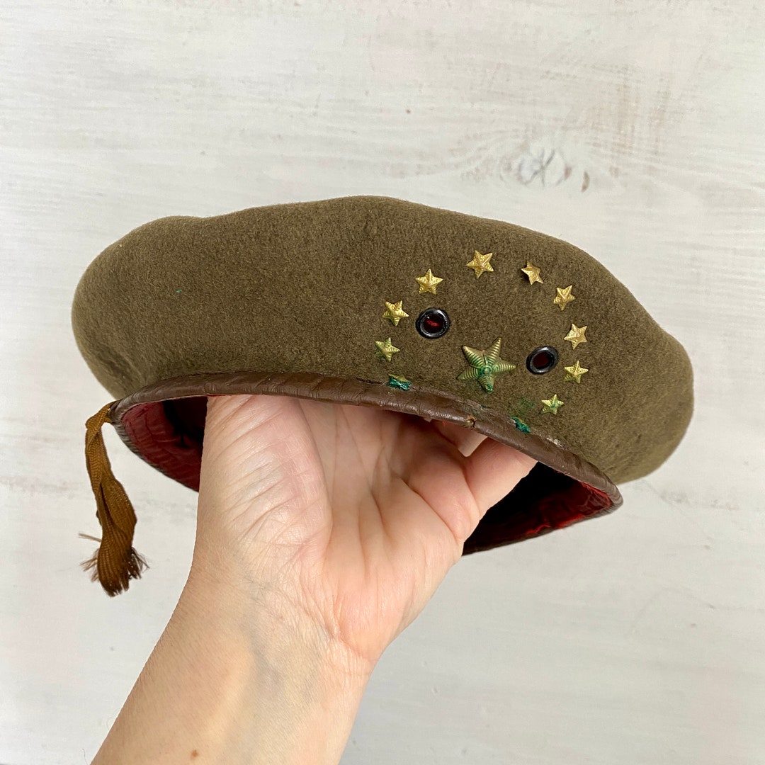 Vintage Military Basque Beret With Badge Italian Army 50s - Etsy