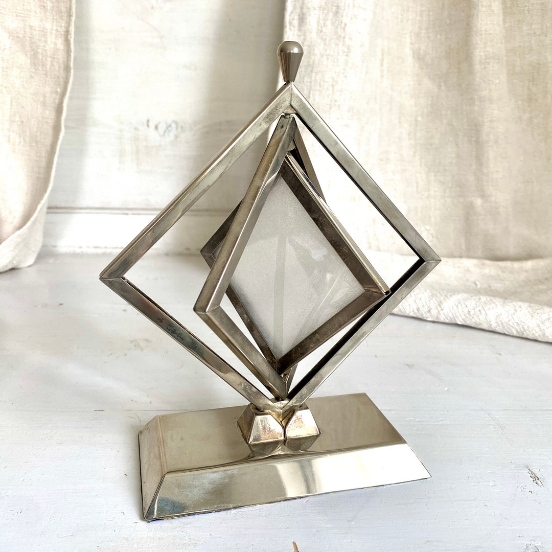 Vintage Rotating Photo Frame 70s Double Sided Revolving Photo Holder ...
