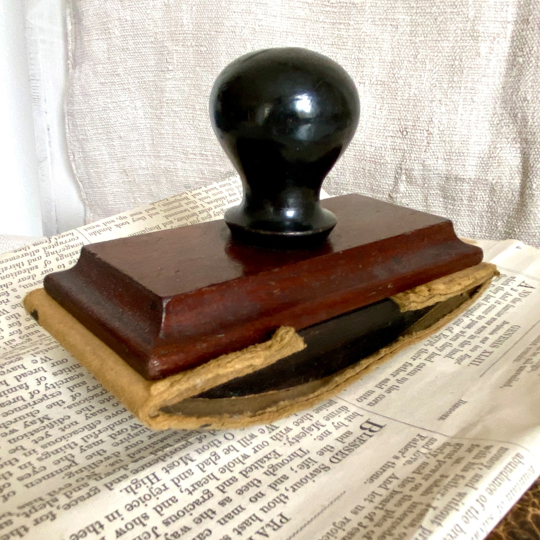 Antique Rocking Ink Blotter Mahagony Wood 1930s Retro Office Decor Desk ...