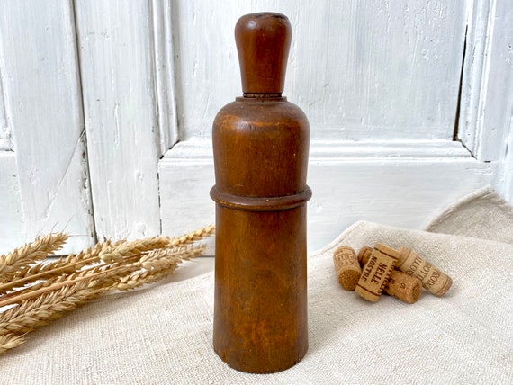 Antique wine bottle corker primitive cork inserter wooden | Etsy