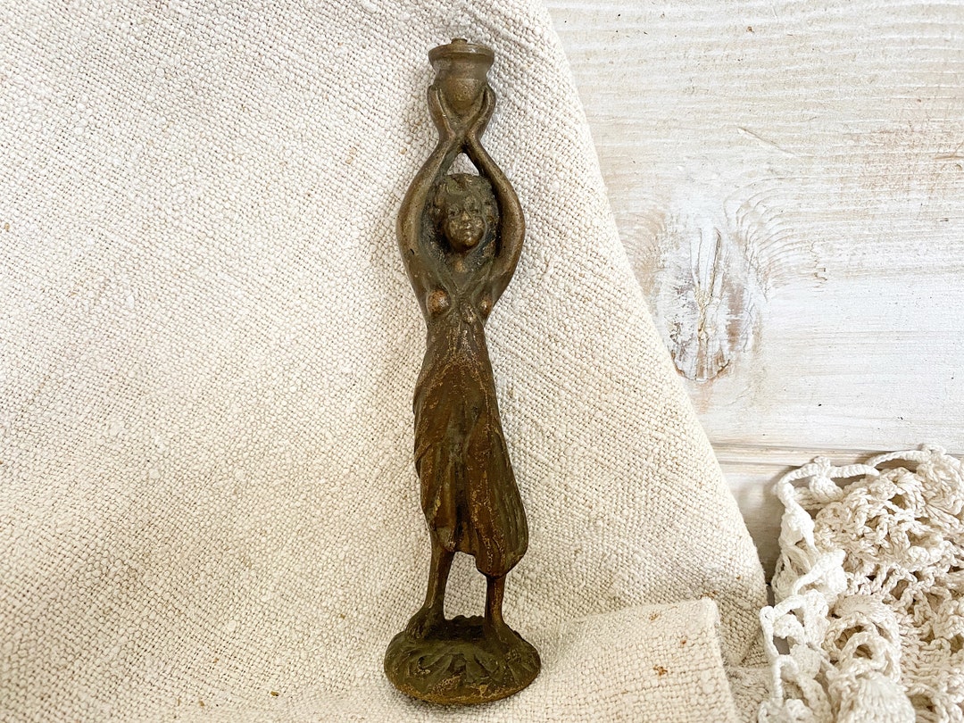 Vintage Brass Figurine Trophy Topper Victory Woman Statuette - Etsy