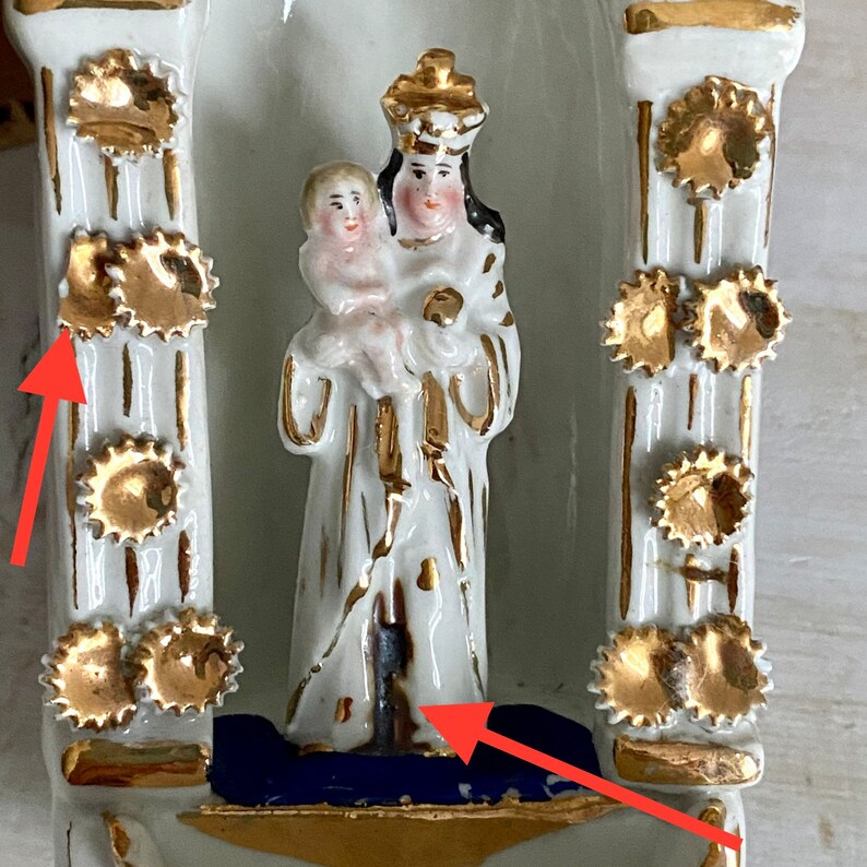 Antique 1800s Porcelain Holy Water Font Free Standing Holy - Etsy