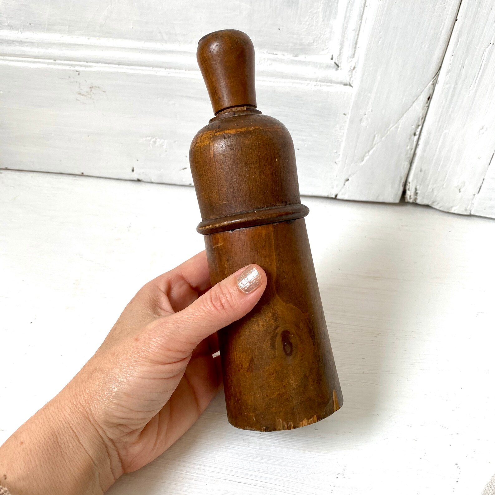 Antique Wine Bottle Corker, Primitive Cork Inserter, Wooden Treen ...