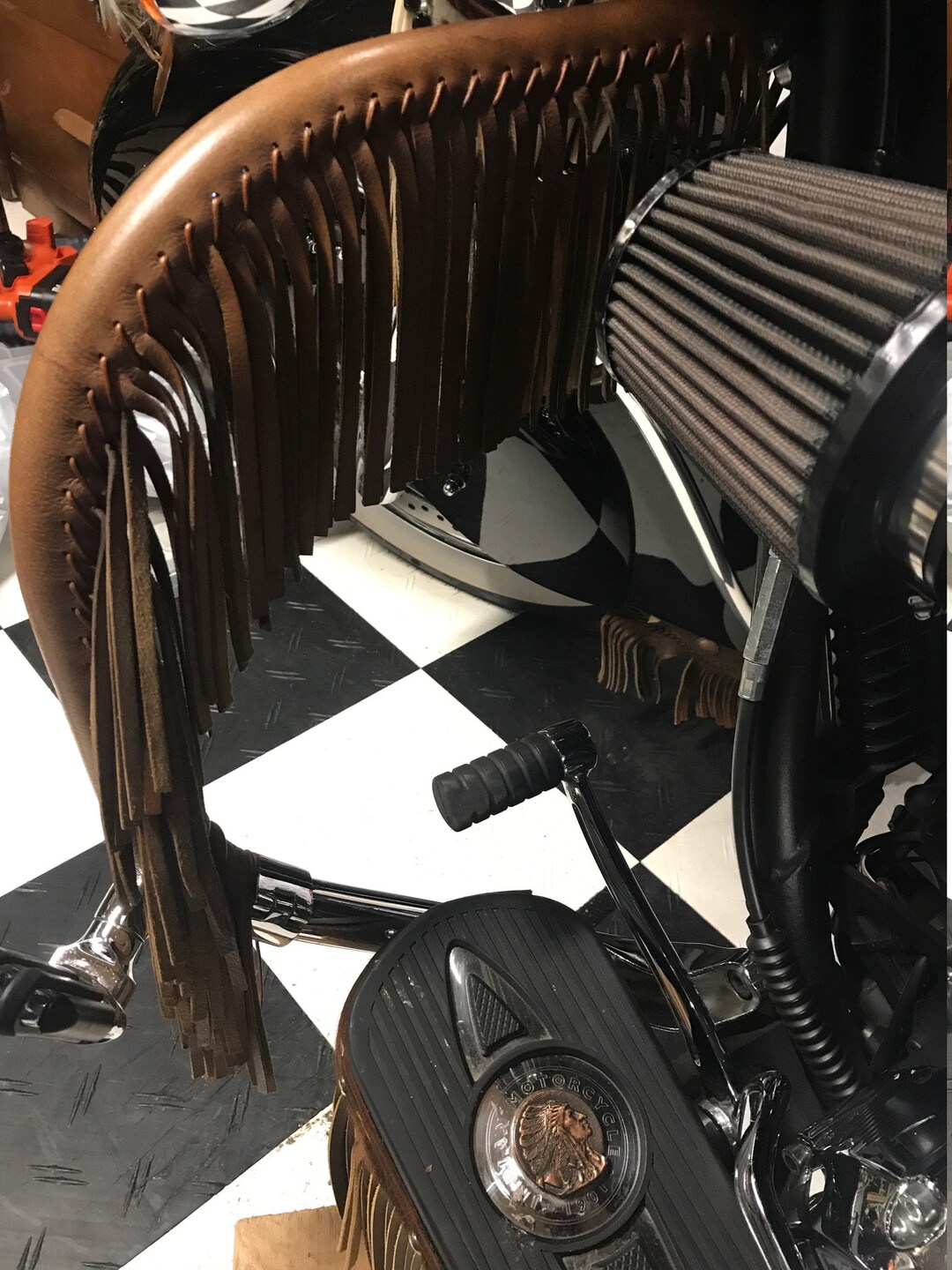 Tan Front Crash Bar Wraps With Studs and Fringe - Etsy