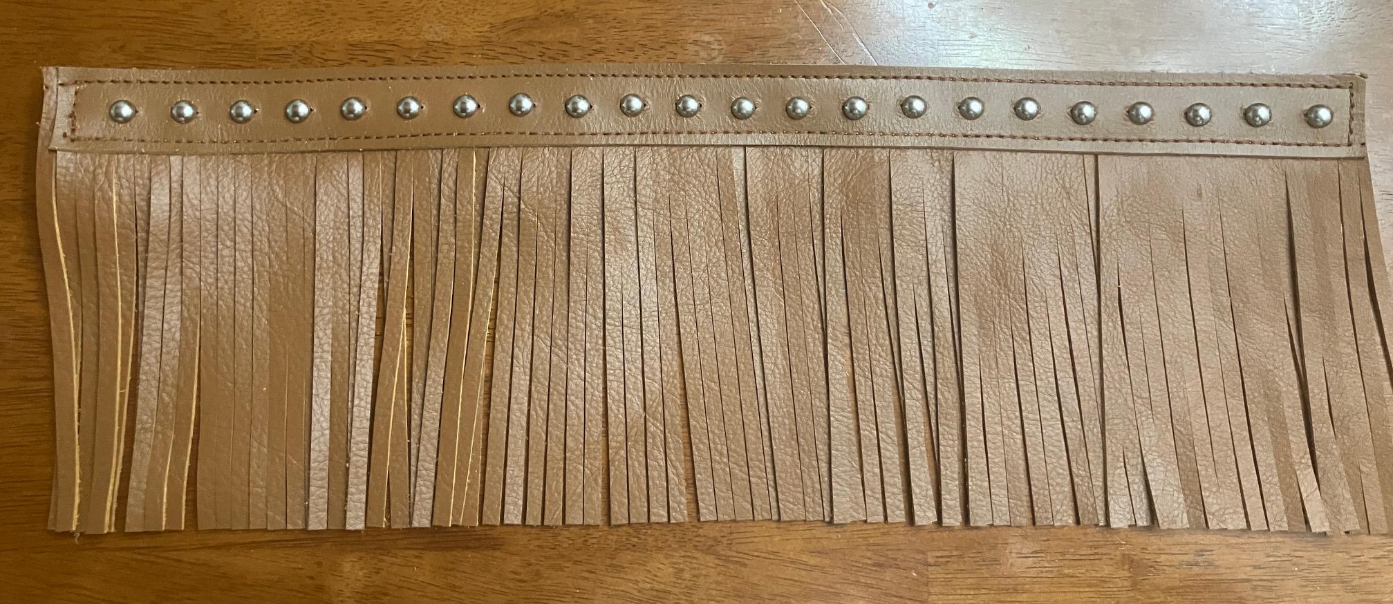 Desert Tan Leather Floorboard Fringe With Studs - Etsy