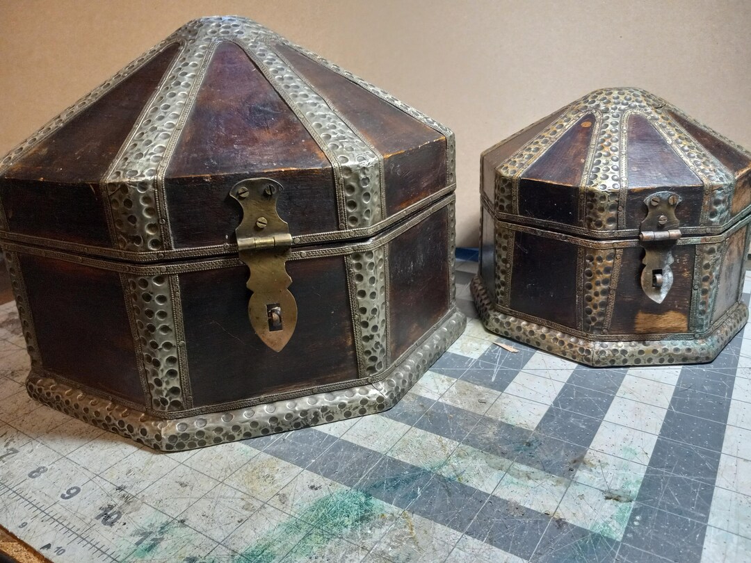 Set of Two Medieval Style Boxes - Etsy