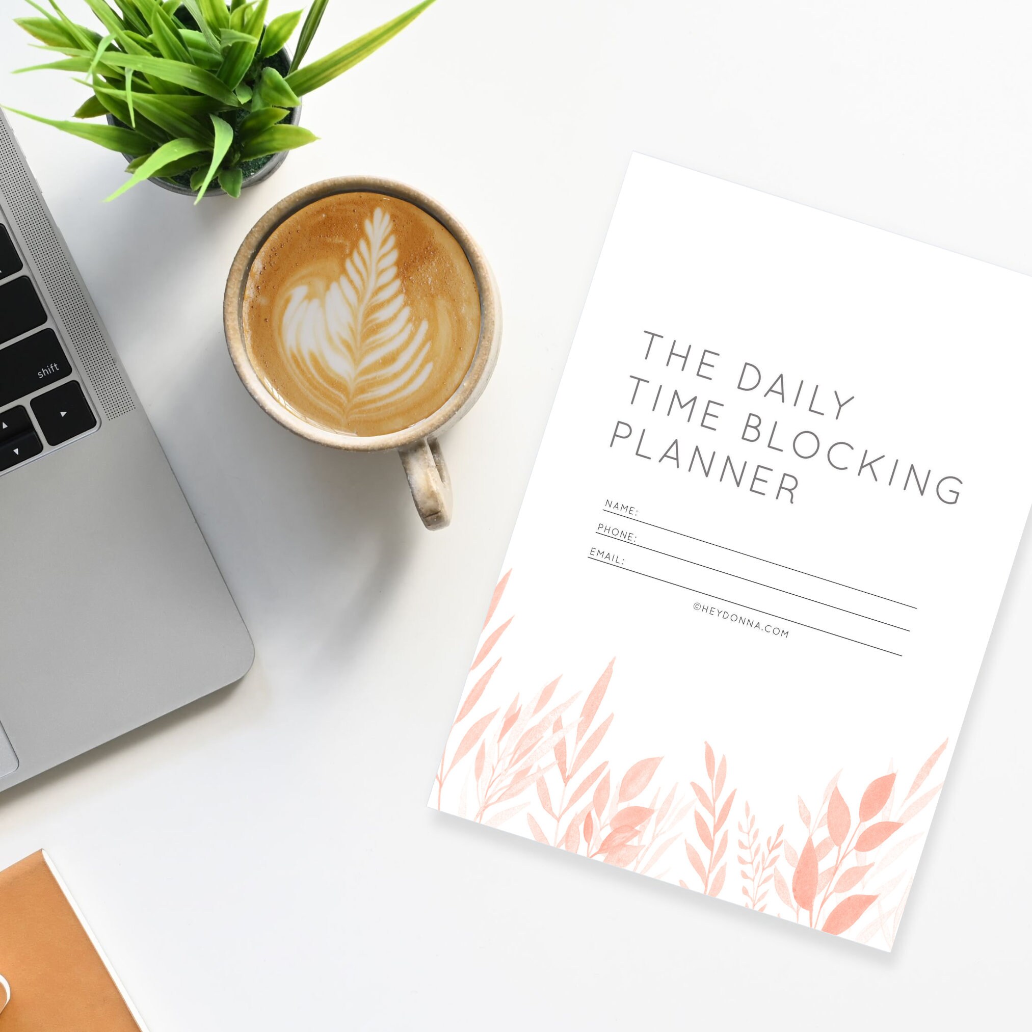 Undated Time Blocking Planner Printable Block Schedule Planner Letter ...