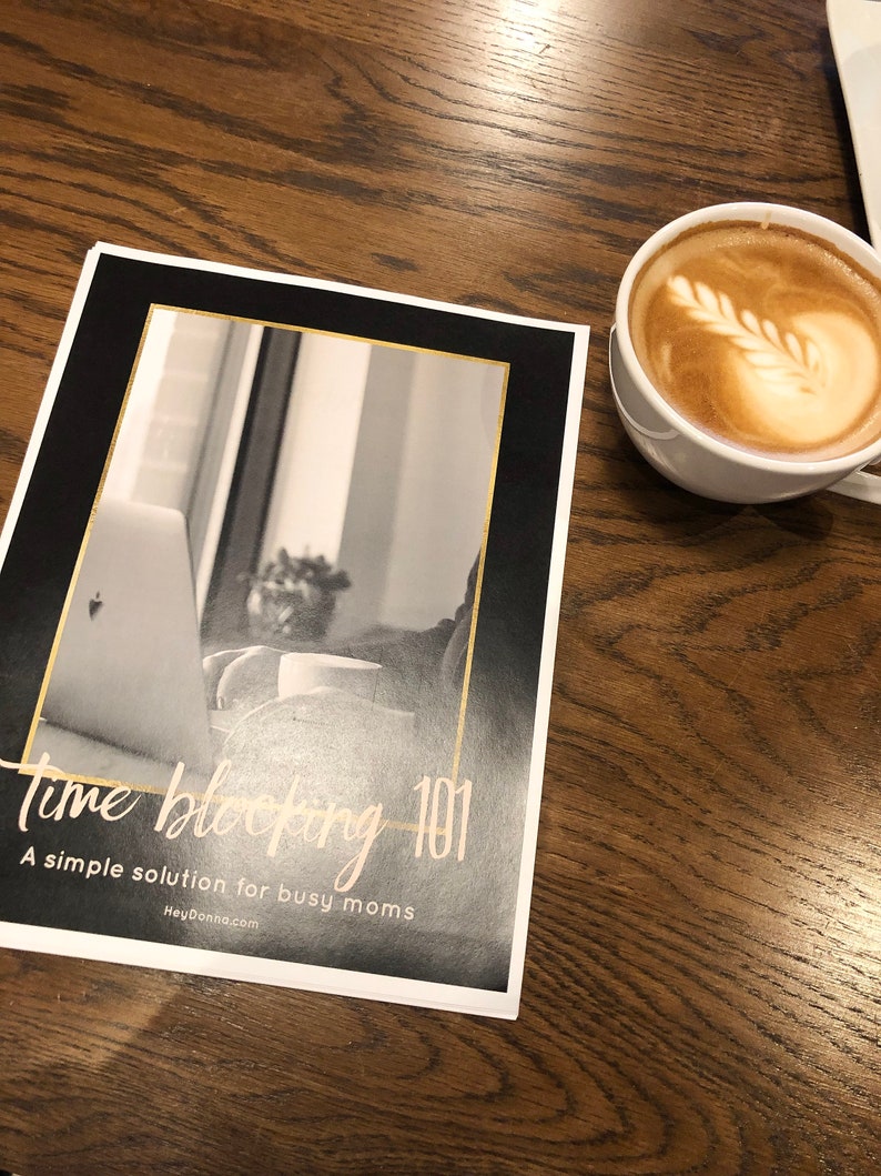 Time Blocking Productivity Book Workbook Instant Download - Etsy