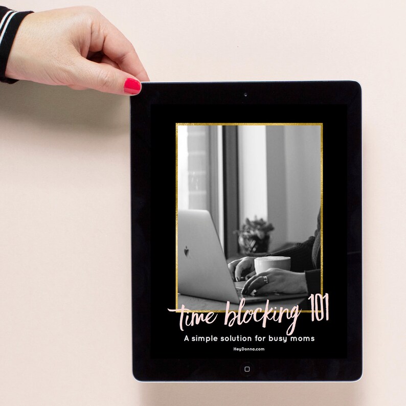 Time Blocking Productivity Book Workbook Instant Download - Etsy New ...