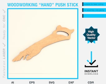 Push stick template | Etsy