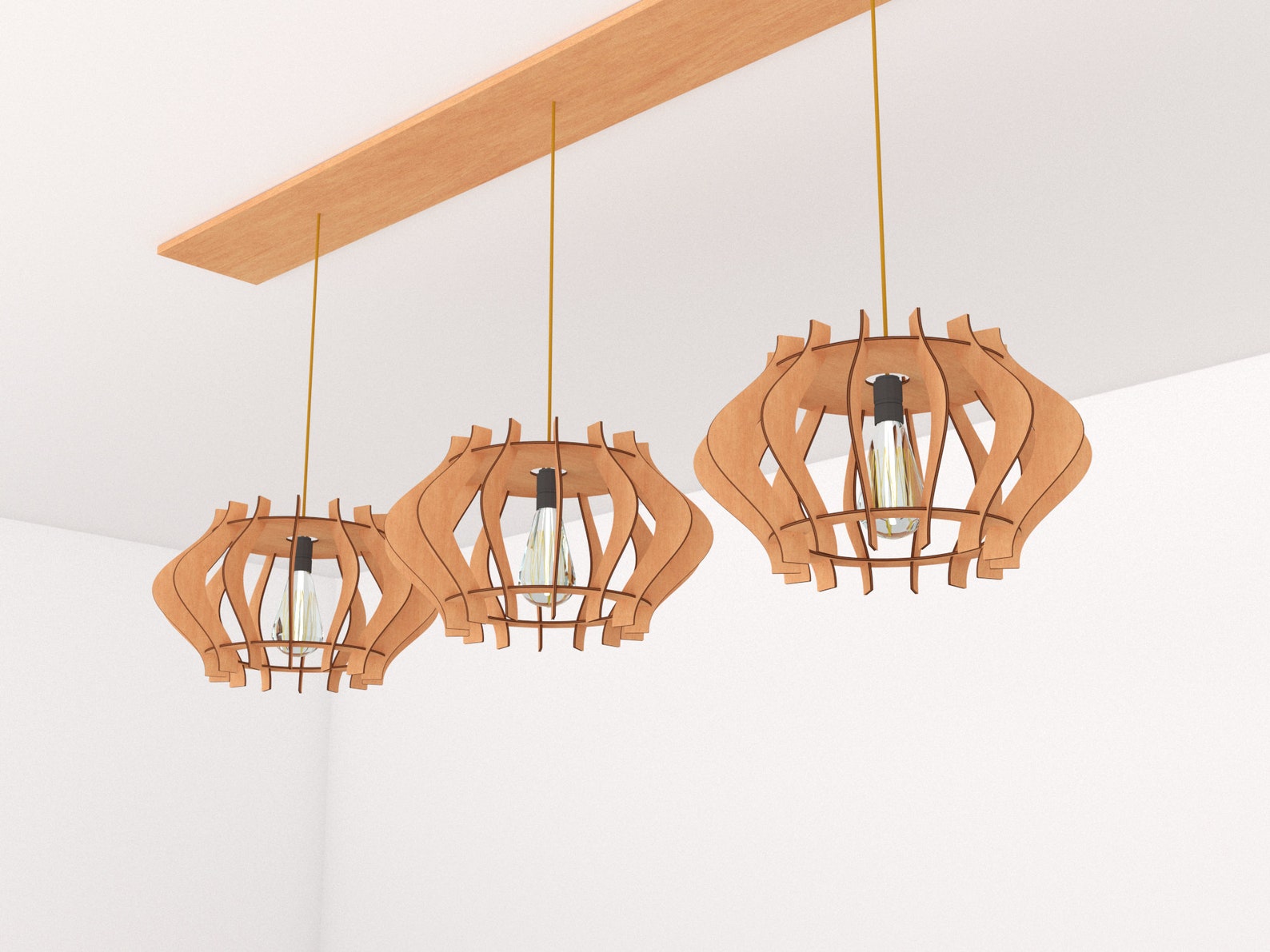 Wooden Lamp Vector Dxf Svg Eps Ai Cdr File Cnc Project - Etsy