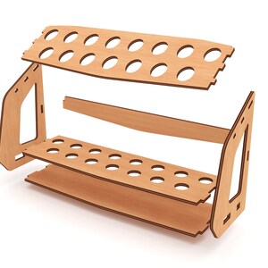 Test Tube Spice Rack Vector File - Laser Cut Project for Cnc - Counter ...