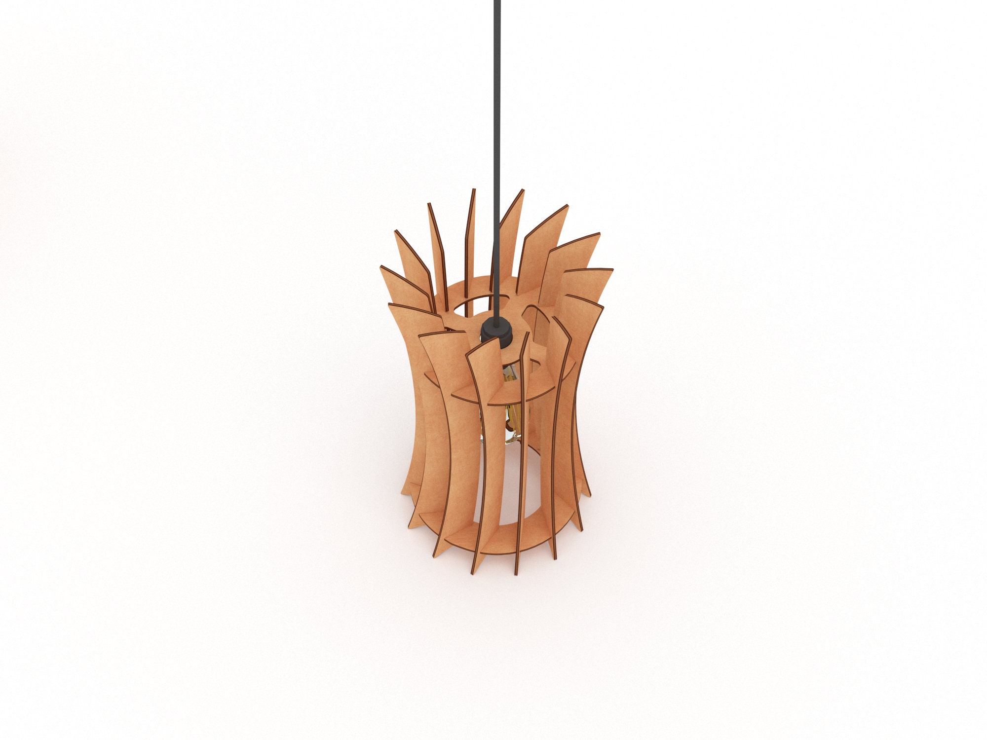 Laser Cut Lamp Design Vector Dxf, Svg, Eps, Ai, Cdr File Cnc Project ...