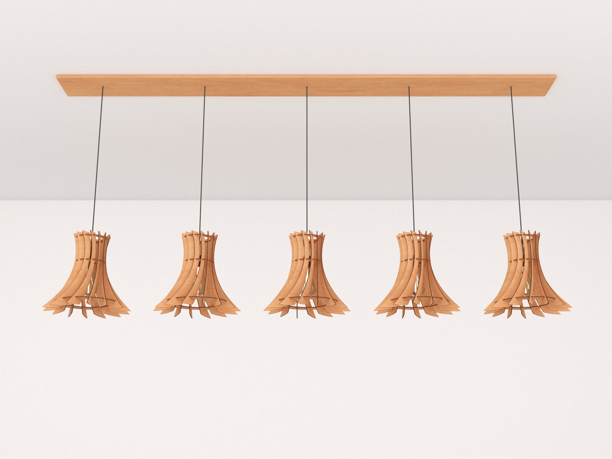 Wooden Lamp Vector Dxf, Svg, Eps, Ai, Cdr File - Cnc Project for Laser ...