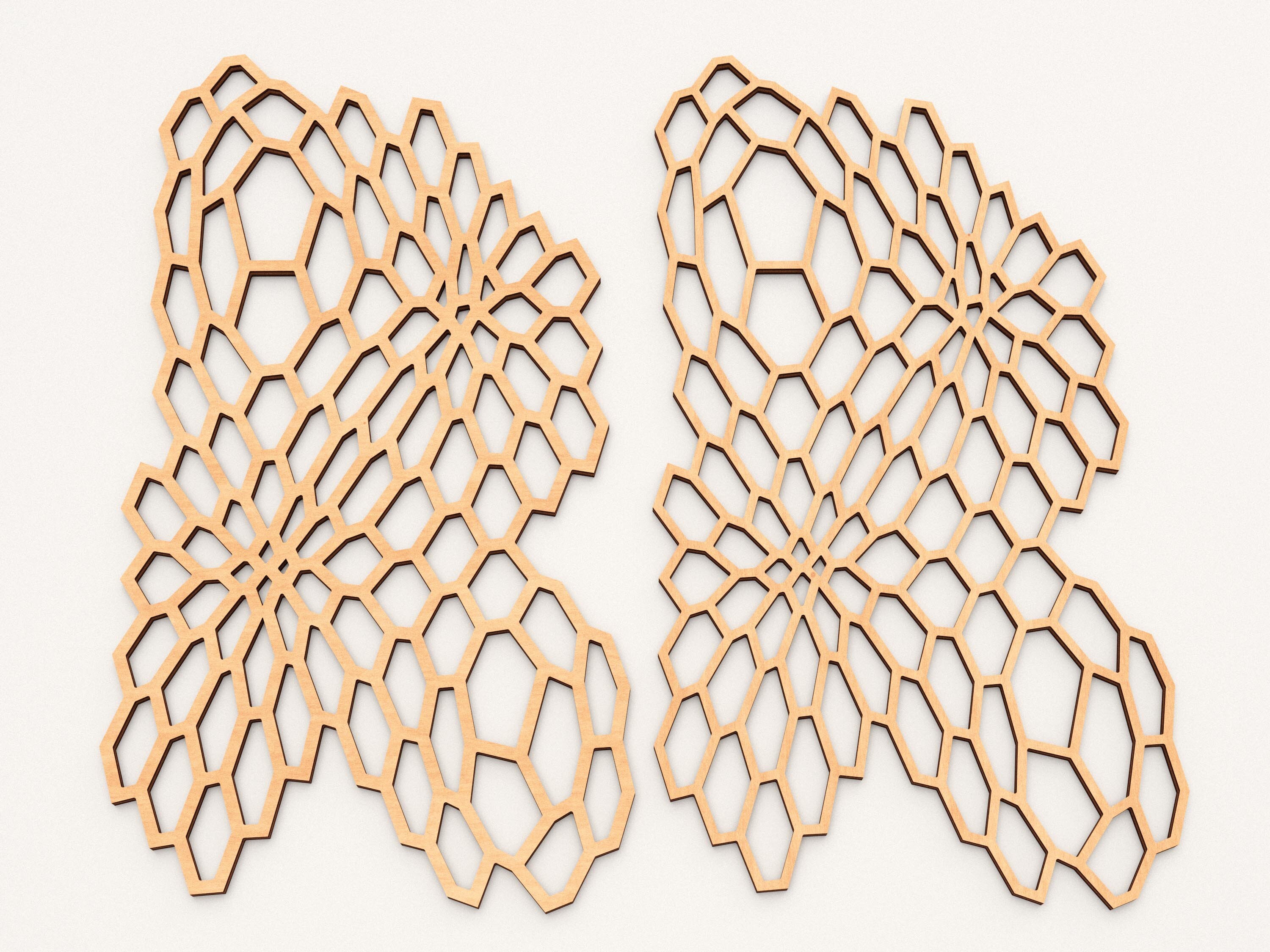 Modern, Hexagonal Wall Art - Parametric Design - Ornamental Board ...