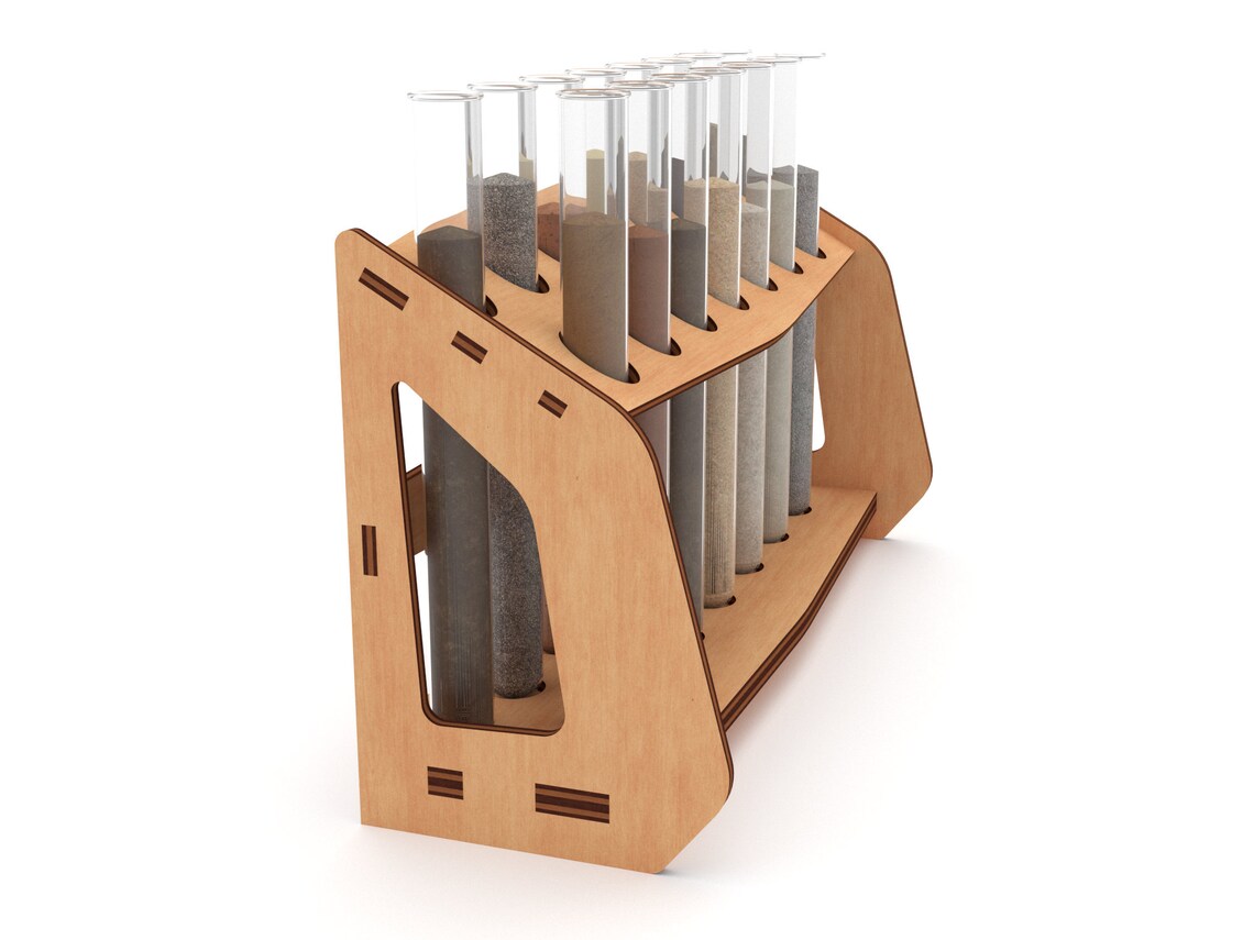 Test Tube Spice Rack Vector File Laser Cut Project for Cnc - Etsy