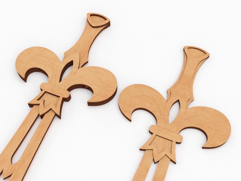 Laser Cut Sword File - Project Template - Sword Vector File - Weapon ...