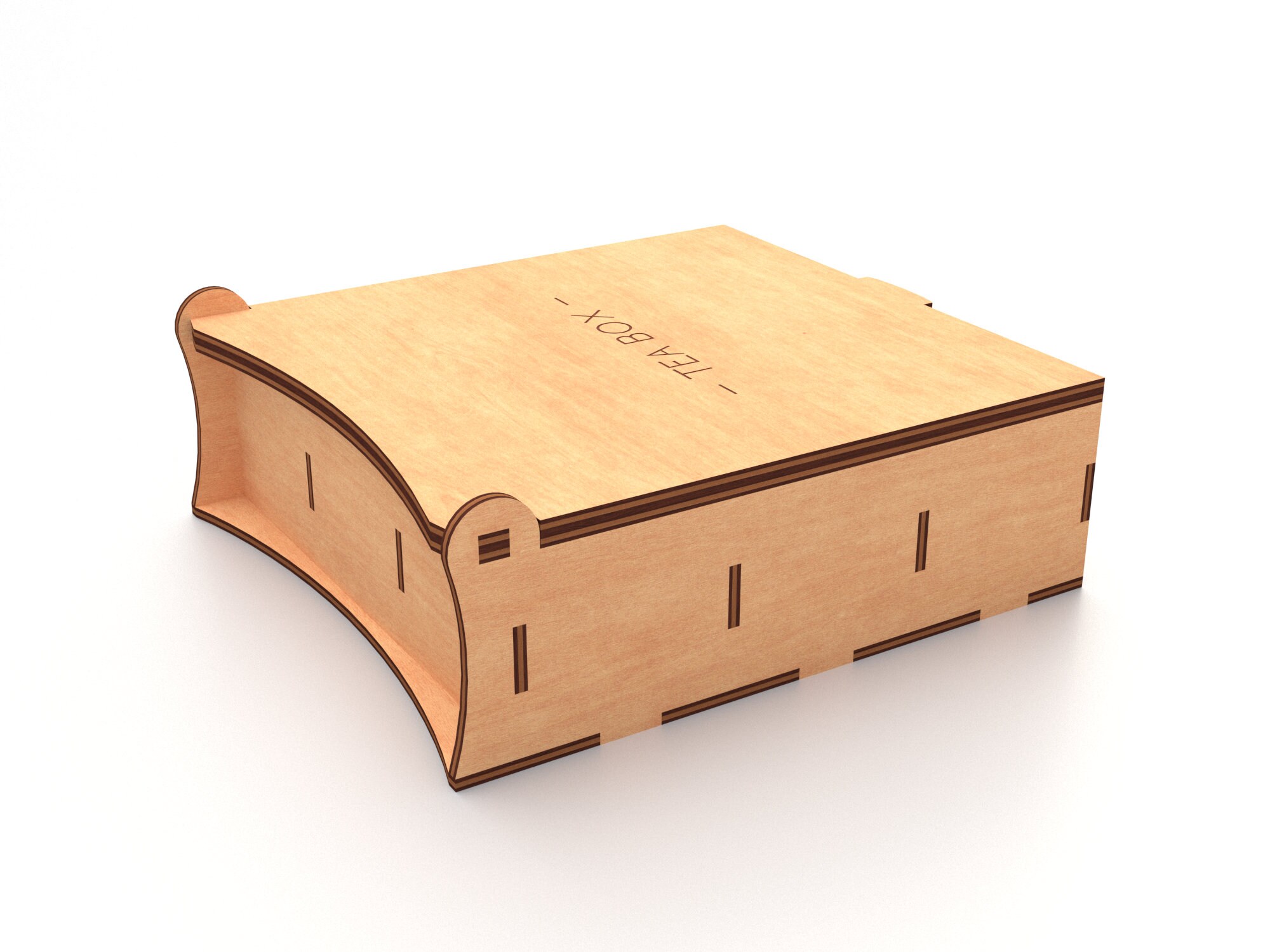 Tea Box Organizer Vector File Laser Cut Project Template 9 - Etsy